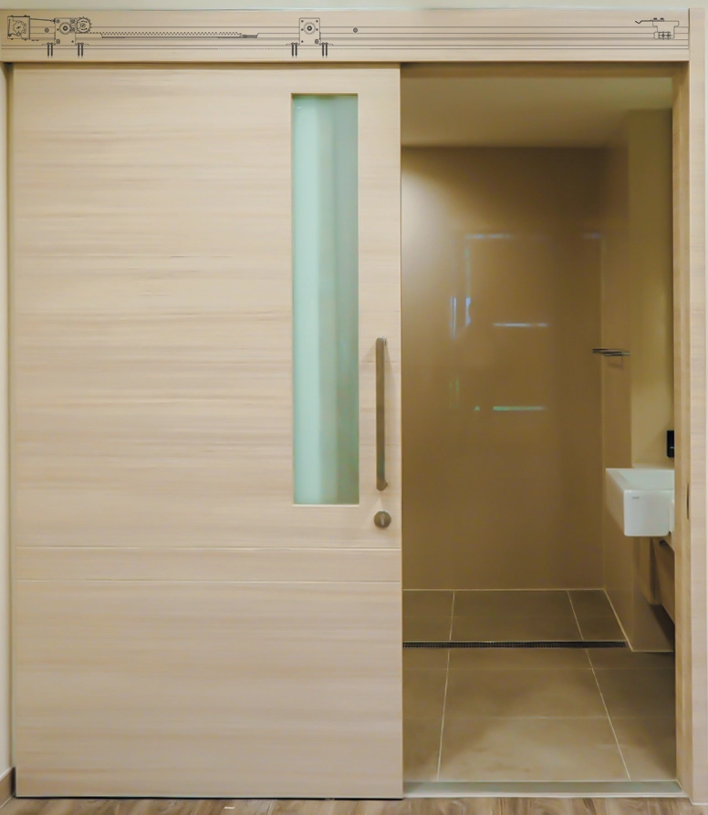 ประตูกึ่งอัตโนมัติ (Semi Automatic Sliding Door) | DS-SA